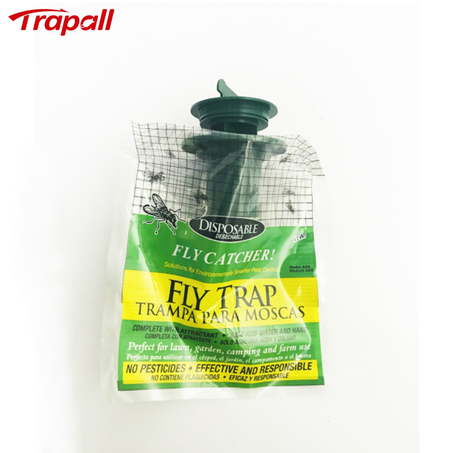 Disposable Plastic Pest Control Insect Catcher Hanging Fly Trap Bag ...
