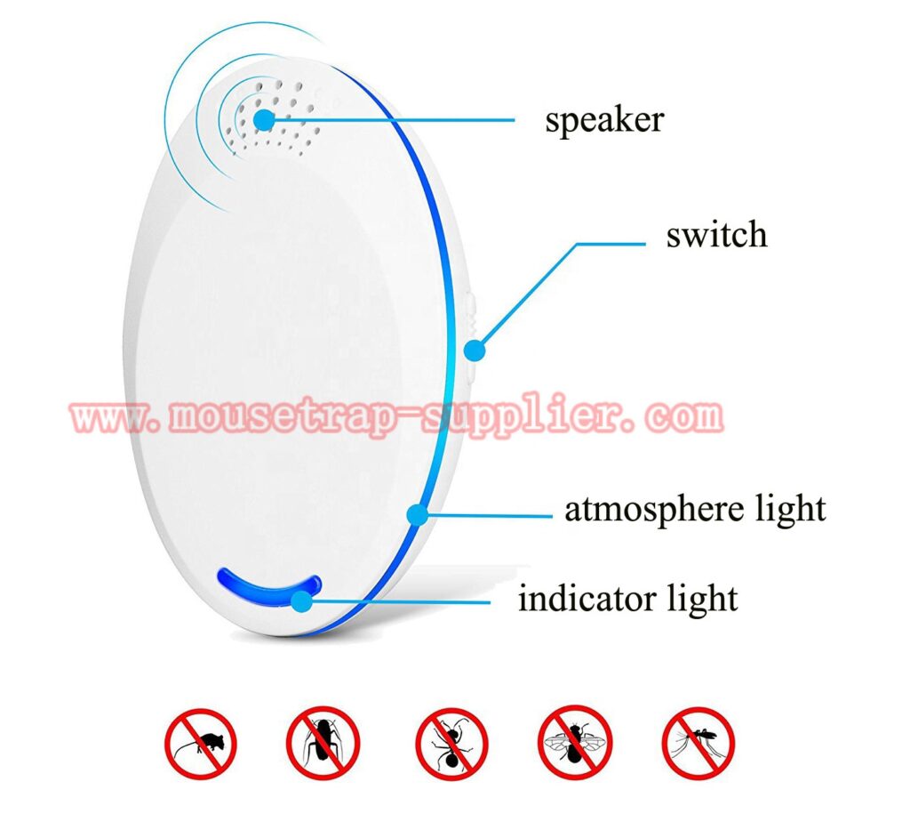 Home Office Electronic Insect Control Ultrasonic Pest Repeller ...