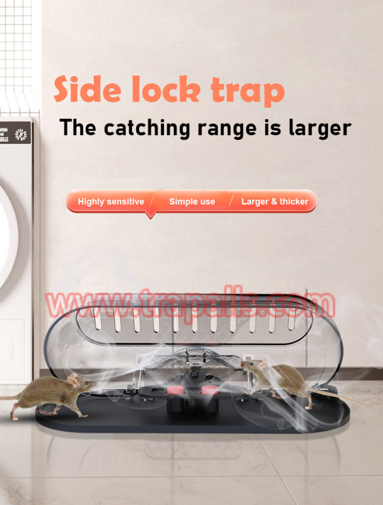 Reusable Rat Catch Trap Plastic Effective High Sensitive Mouse Cage ...