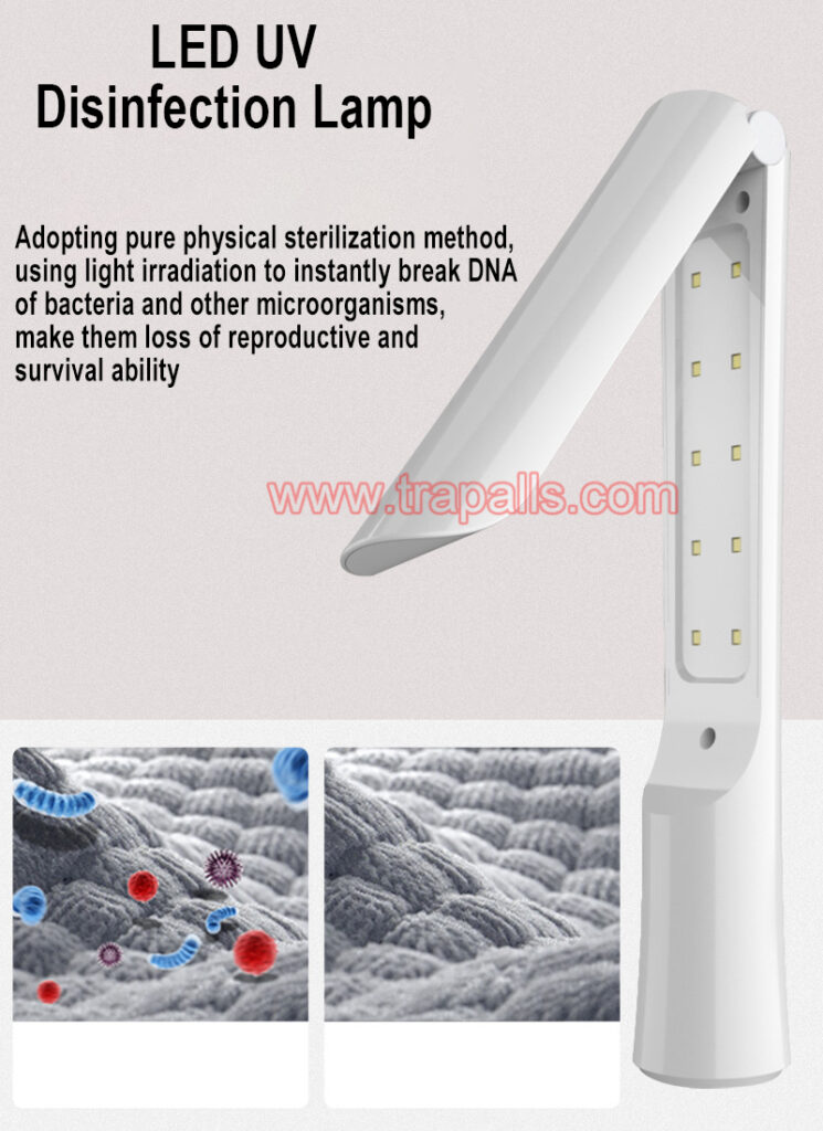 Portable Folding USB Sterilization Light UV Disinfection Lamp ...